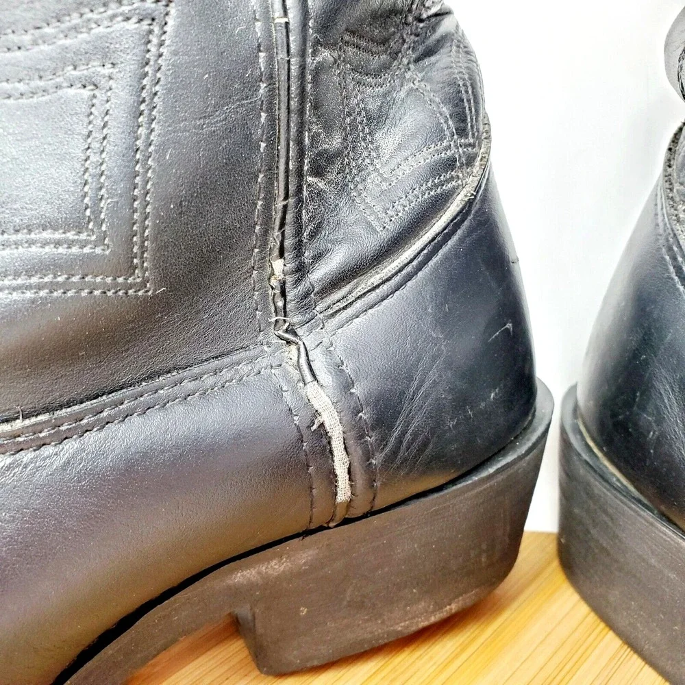 Durango | Shoes | Durango Boots 9 D Black Leather Cowboy Western Pull ...